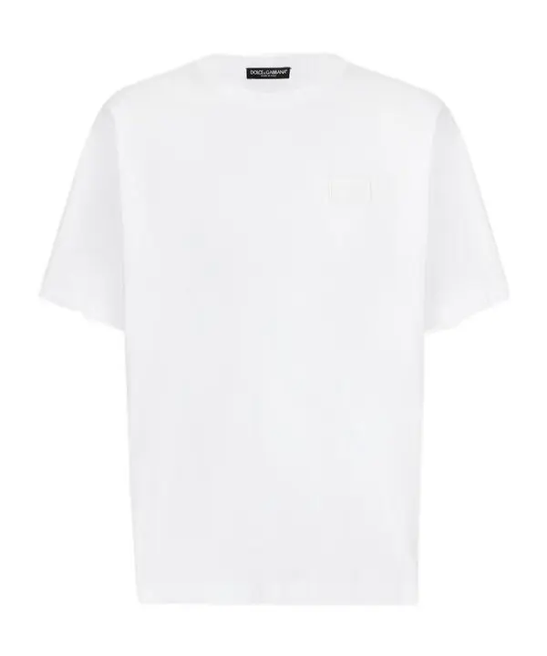 Dolce & Gabbana Dolce Gabbana Branded Tag Crewneck T-shirt - White