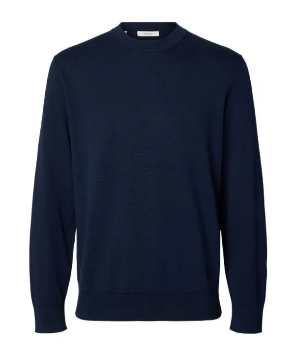 SELECTED Long-sleeved Sweater - Navy Blazer