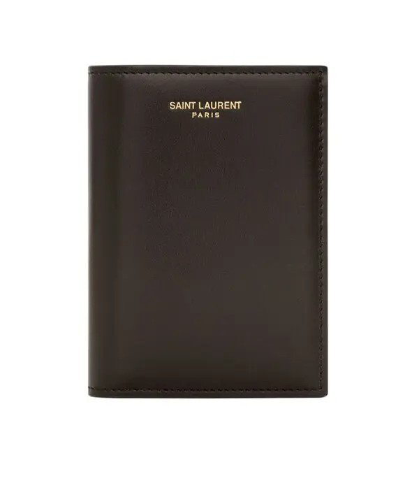 Saint Laurent Logo Wallet - Black