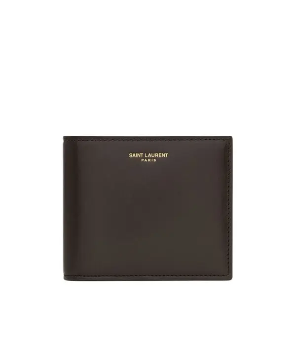 Saint Laurent Logo Wallet - Black