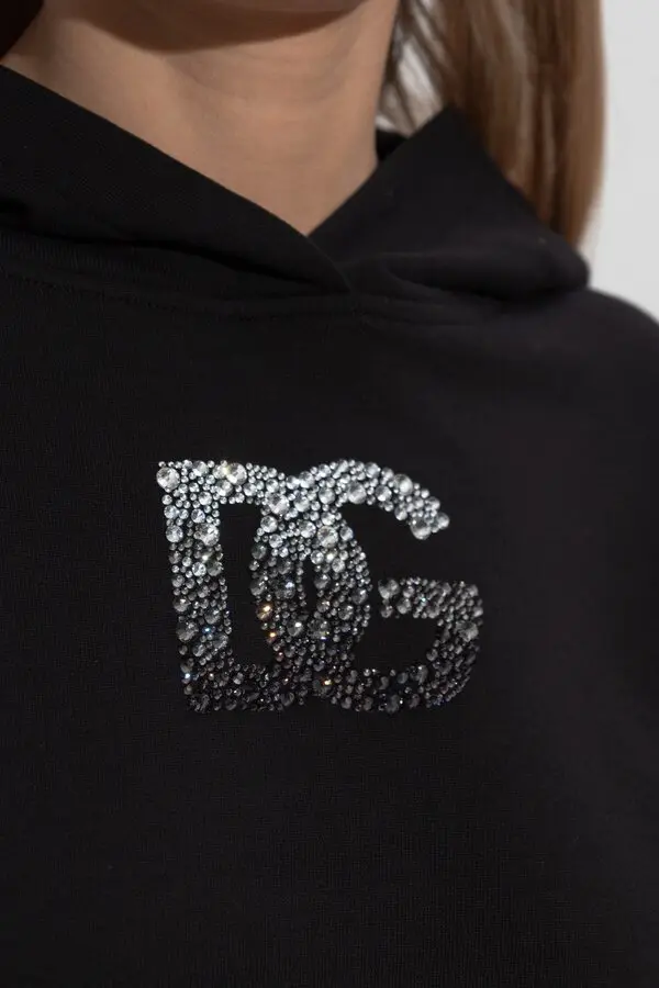 Dolce & Gabbana Embellished Logo Hoodie