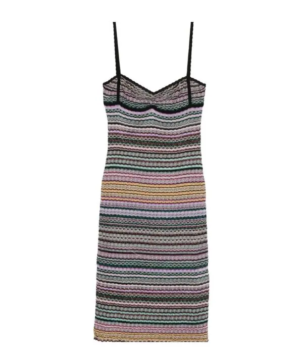 Missoni Sleeveless Striped Knit Dress