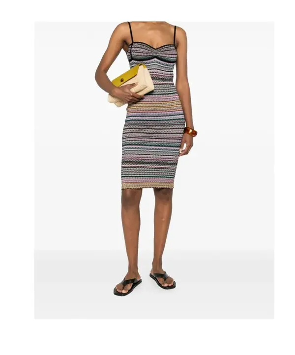 Missoni Sleeveless Striped Knit Dress