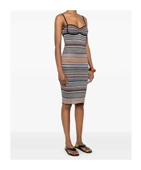 Missoni Sleeveless Striped Knit Dress