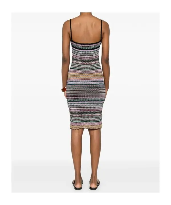 Missoni Sleeveless Striped Knit Dress