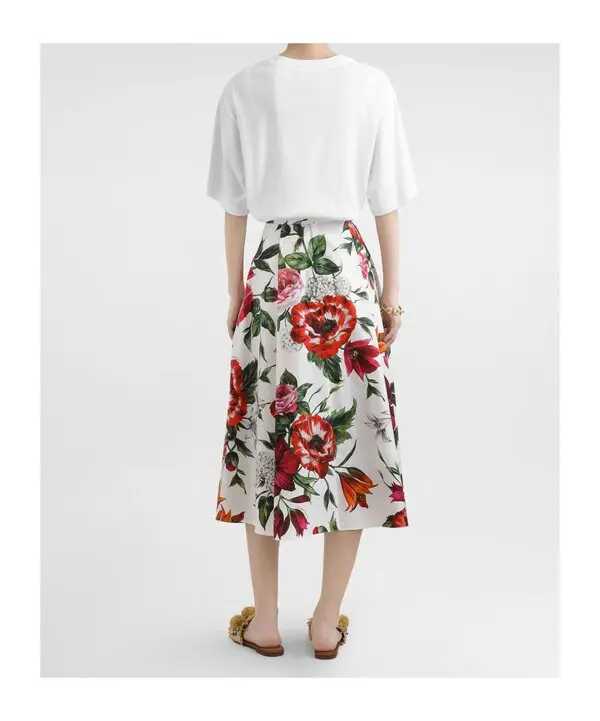 Dolce & Gabbana Dolce Gabbana Floral Logo T-shirt