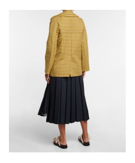 Plan C Houndstooth Wool Blazer