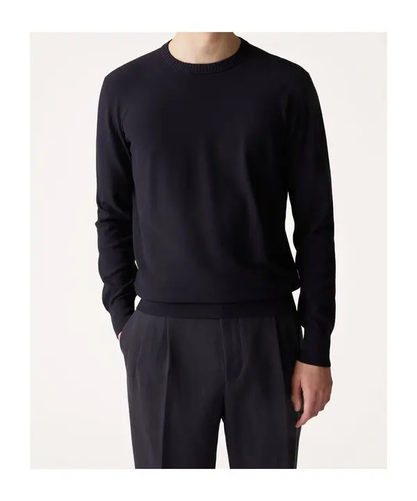 Loro Piana Crewneck Sweater With Ribbed Details