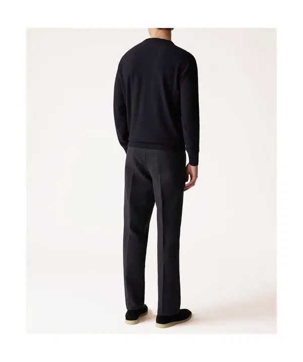 Loro Piana Crewneck Sweater With Ribbed Details
