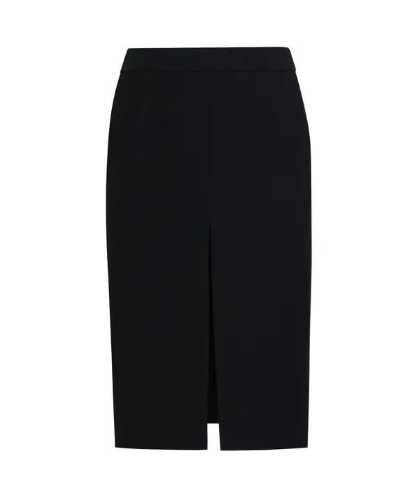 Dolce & Gabbana Front-slit Midi Skirt - Black