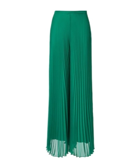 Max Mara Grembo Pleated Wide-leg Pants - Green