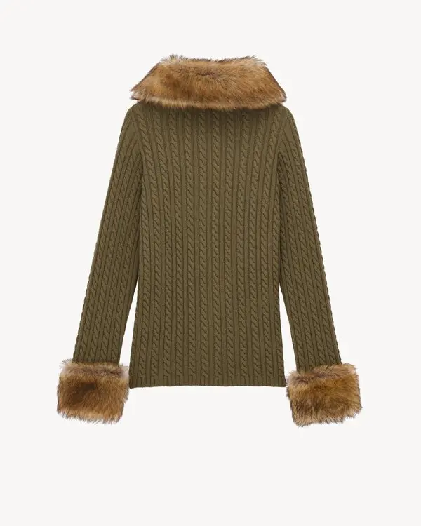 Saint Laurent Long-sleeved Cardigan