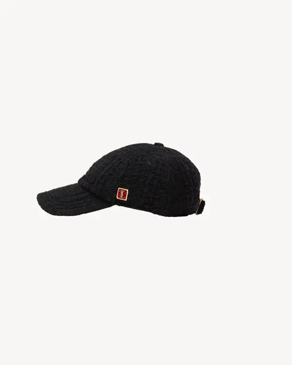 Saint Laurent Cassandre Cap In Tweed
