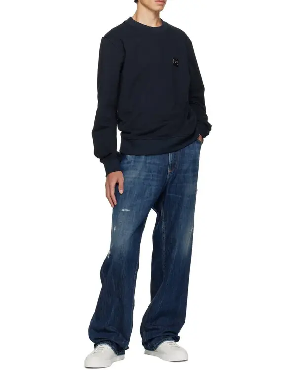 Dolce & Gabbana Dolce Gabbana Logo Plaque Crewneck Sweatshirt