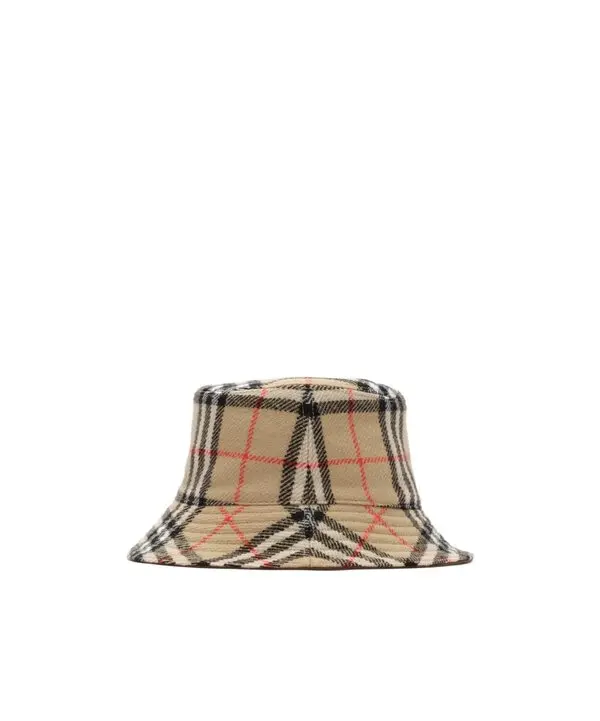 Burberry Reversible Check Wool Bucket Hat