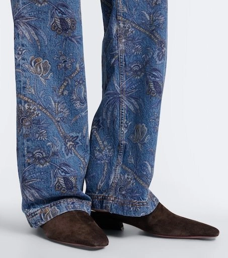 Etro Printed Wide-leg Jeans