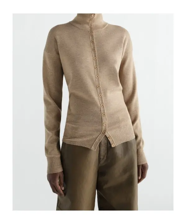 LEMAIRE Buttoned Top In Fine Wool
