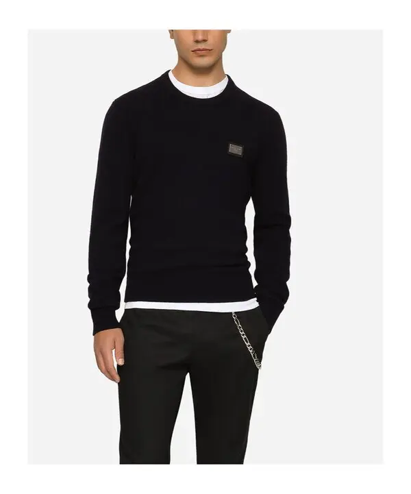 Dolce & Gabbana Dolce Gabbana Dg Essentials Crewneck Knitted Jumper