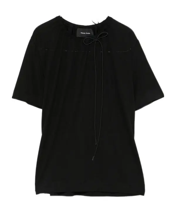Simone Rocha Cord Neck Easy T-shirt