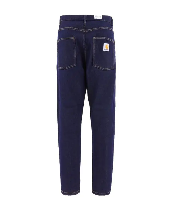 Carhartt Work In Progress Newel Logo Patch Straight-leg Jeans