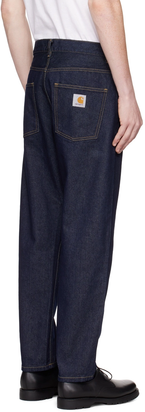 Carhartt Work In Progress Newel Logo Patch Straight-leg Jeans