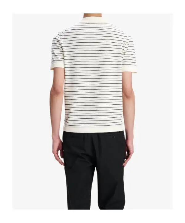 A.p.c. Striped Short-sleeve Polo Shirt
