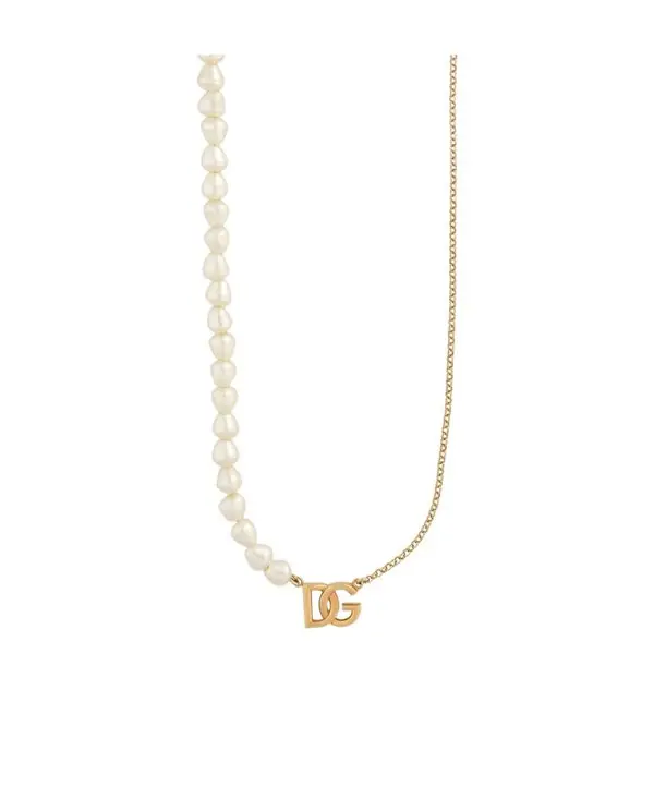 Dolce & Gabbana Dg Logo Pendant Link Necklace