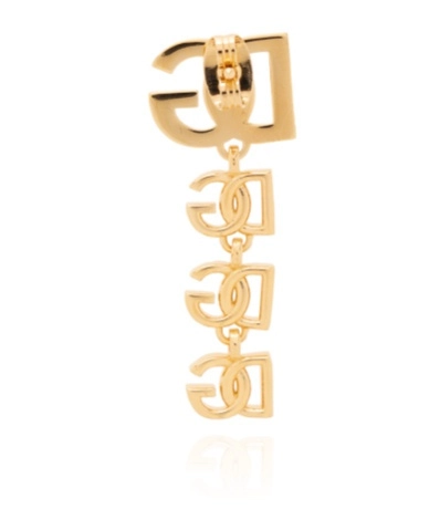 Dolce & Gabbana Dolce Gabbana Logo-plaque Drop Earring