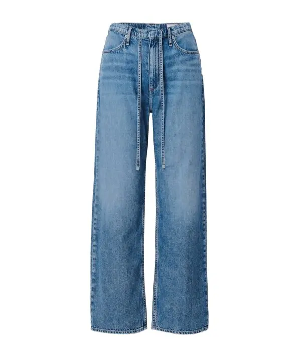 Rag & Bone Phoebe Drawstring Jeans - Blue