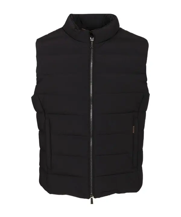 MOORER Oliver-kn Zip-up Vest - Blue