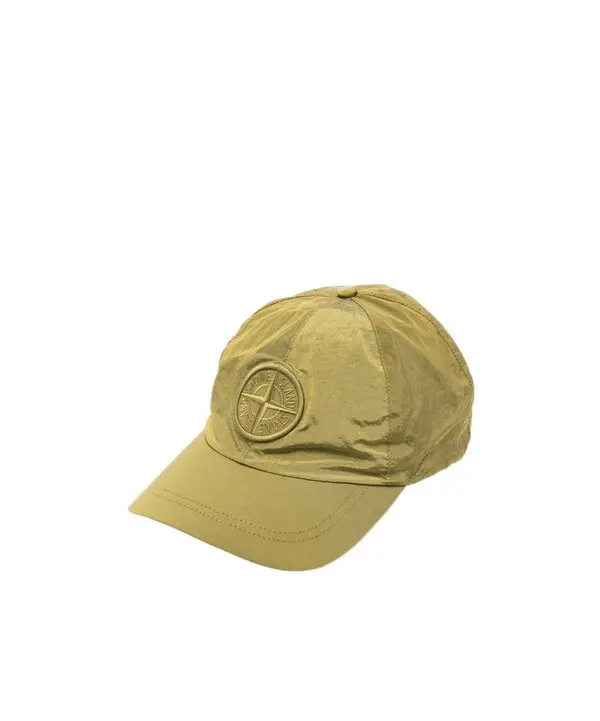 Stone Island Compass Baseball Cap - Olive Green