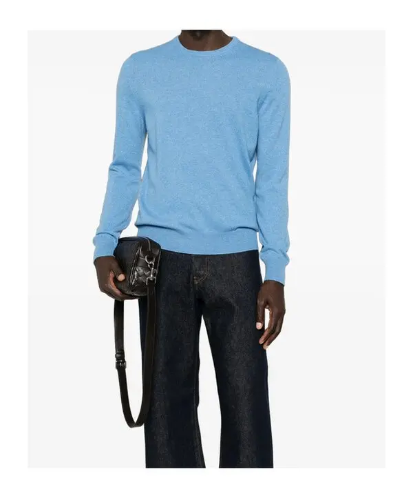 D'ANIELLO Crew Neck Long Sleeve Fine Knit Sweater