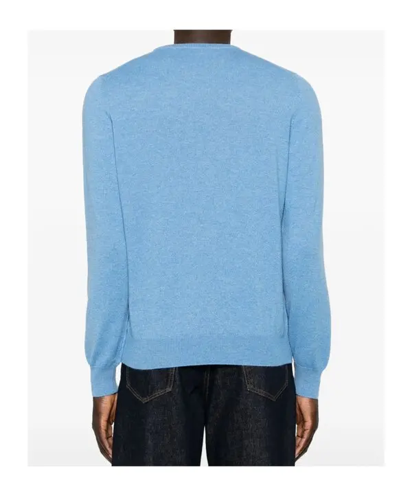 D'ANIELLO Crew Neck Long Sleeve Fine Knit Sweater