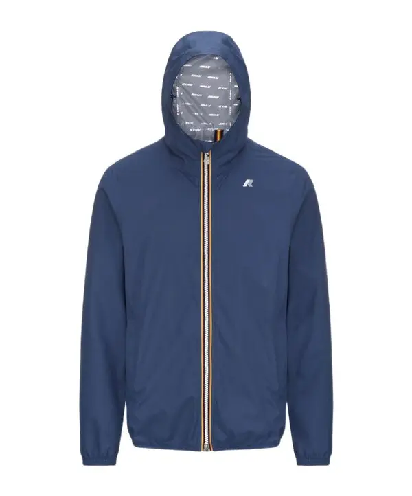 K-WAY Logo Printed Hooded Zip Jacket