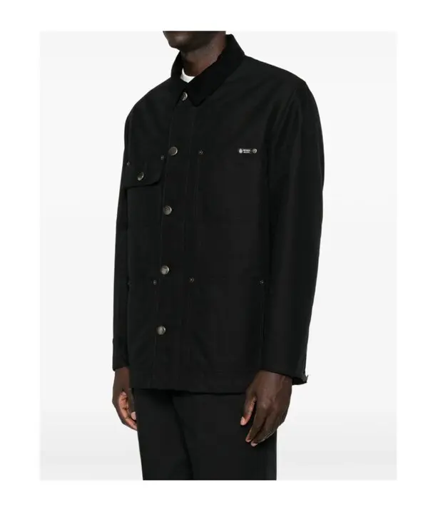 Prada Corduroy-collar Logo-patch Jacket
