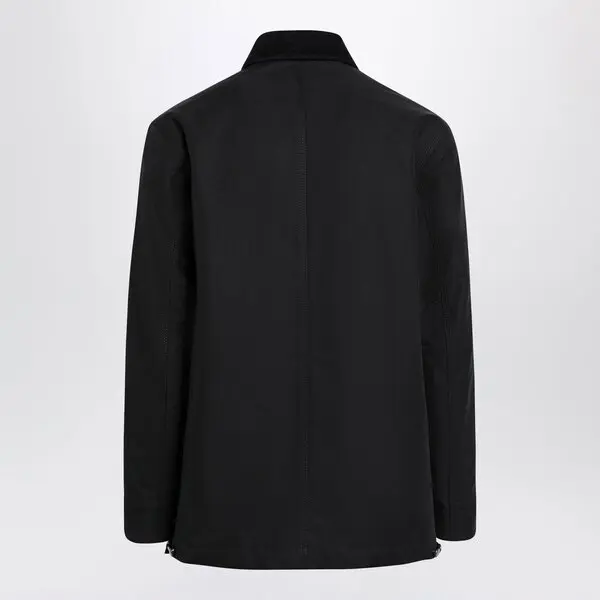 Prada Corduroy-collar Logo-patch Jacket