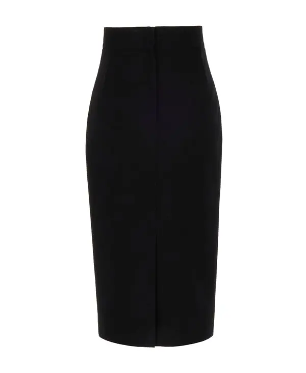 Dolce & Gabbana Dolce Gabbana Logo Plaque Midi Skirt
