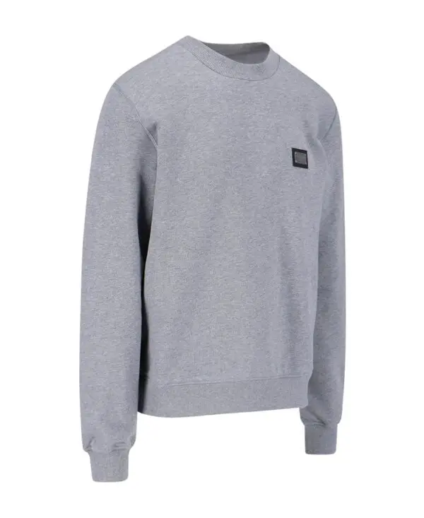 Dolce & Gabbana Dolce Gabbana Logo Plaque Crewneck Sweatshirt
