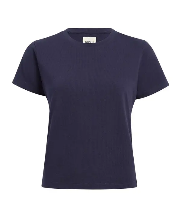 Khaite Short-sleeve Crew-neck T-shirt - Indigo