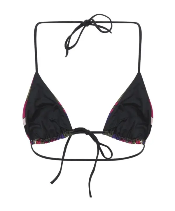 Emilio Pucci Iride Print Triangle Bikini Top
