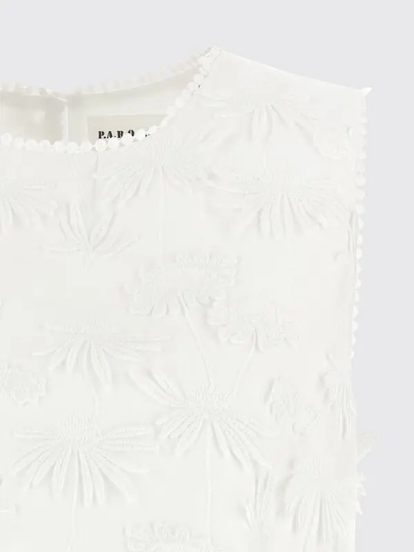 PAROSH Embellished Sleeveless Top