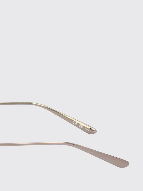 Balenciaga Rectangular Aviator Metal Sunglasses With Monogram Logo - Grey