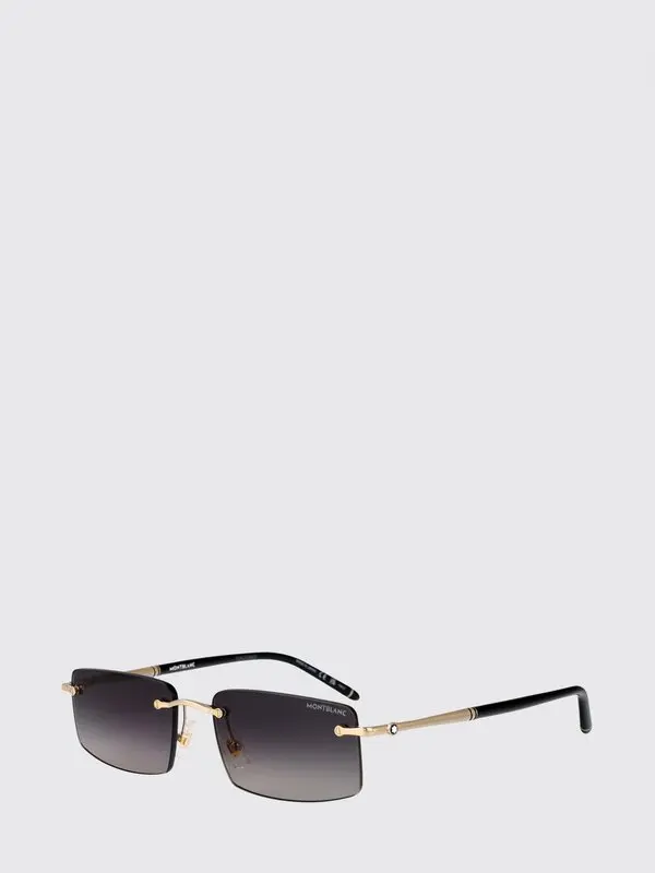 Montblanc Mb0443s Metal And Acetate Sunglasses - Grey