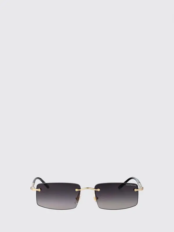 Montblanc Mb0443s Metal And Acetate Sunglasses - Grey