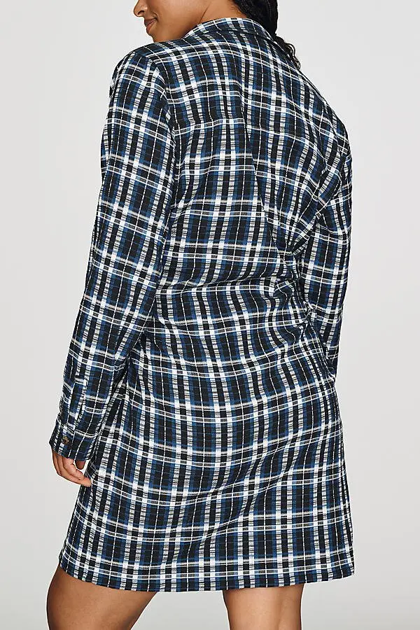 PILCRO Ruched Mi Shirtdress