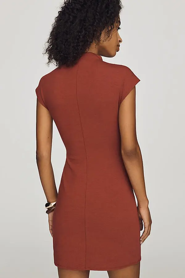 PILCRO Knit Mock-neck Mi Dress
