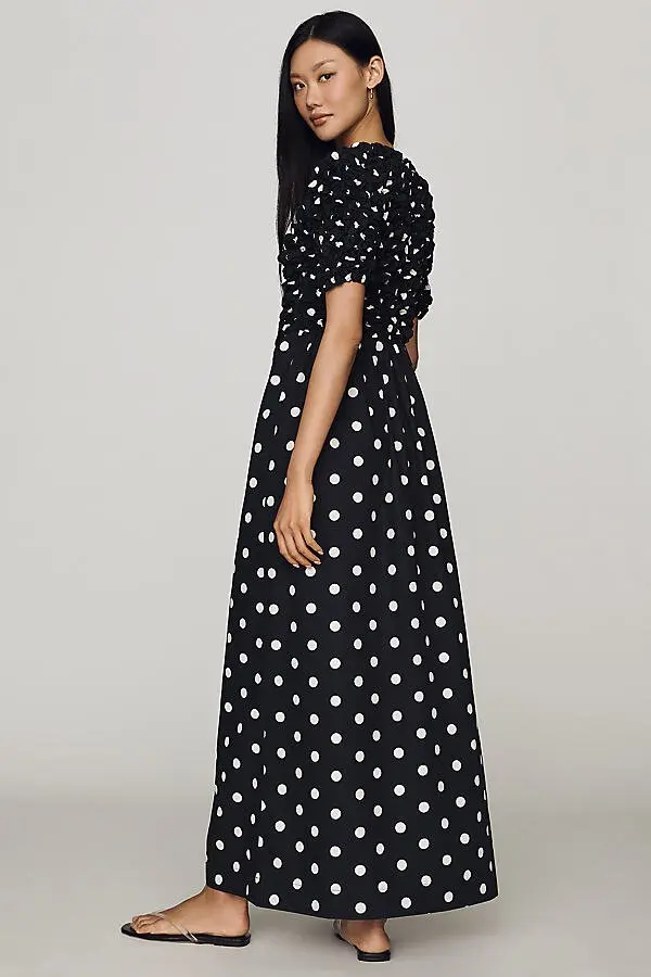 SWF 100% Cotton Textured Maxi Dress