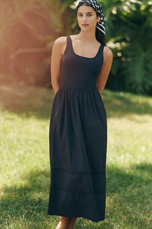 Z Supply Johanna 100% Cotton Midi Dress