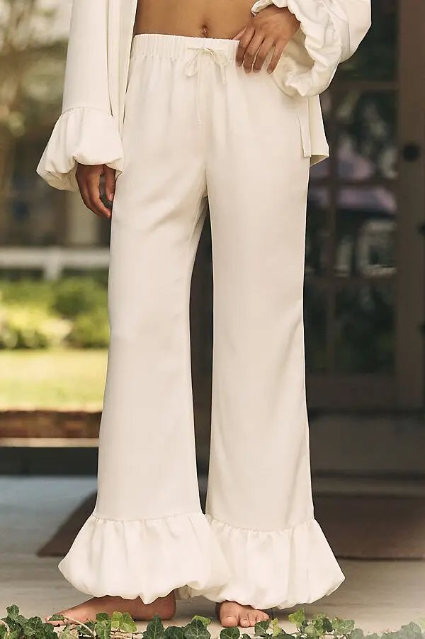 MARE MARE Bubble-hem Sat Pajama Set