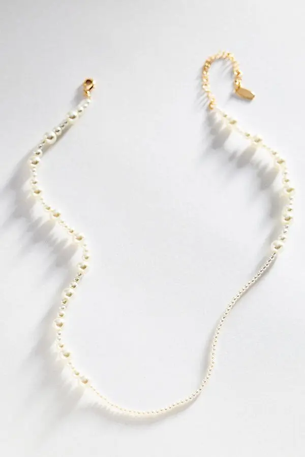 Anthropologie Mixed Necklace - Pearl
